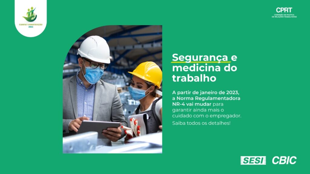 Nova NR-4 trata de Serviços Especializados em Segurança e Medicina do ...