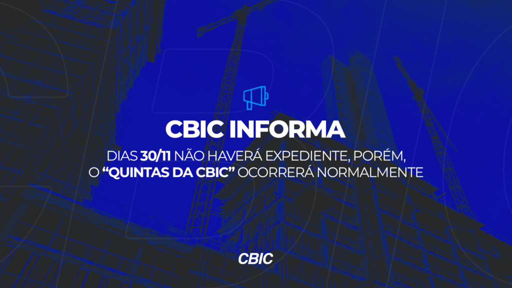 CBIC Hoje sem expediente amanhã, mas Quintas da CBIC ocorrerá ...